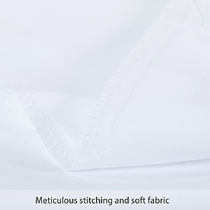 FLXXIE 2 Pack Microfiber Toddler Pillowcases, 14 x 20 Inches Fits Baby Pillow Sized 12 x 16, 13 x 18 or 14 x 20, Soft and Cozy Small Travel Pillow Covers with Envelope Closure, White