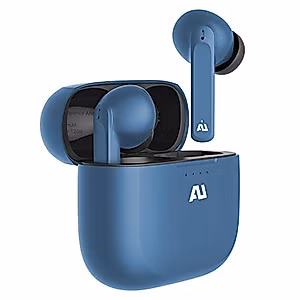 Wireless Earbuds, Active Noise Cancelling, 20 Hours Playtime, Workout Sweat Resistant, Touch Control (Navy)