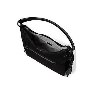 TUMI - Voyageur Adelaide Hobo Crossbody - Sling Bag for Women - Everyday Travel Purse - Removable Strap Tracer - Black & Gunmetal Hardware