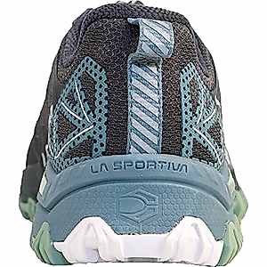 La Sportiva Womens Bushido II GTX Trail Running Shoes, Carbon/Mist, 9.5