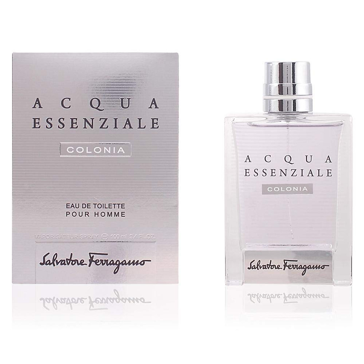 Salvatore Ferragamo Acqua Essenziale Colonia Eau de Toilette Spray for Men, 3.4 Fluid Ounce