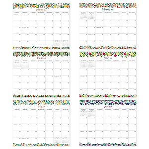 S&O Fruity Magnetic 2023 Fridge Calendar from July 2022-Dec 2023 - Tear-Off Refrigerator Calendar to Track Events & Appointments - 18 Month Magnetic Calendar for Fridge for Easy Planning - 8"x10" in.