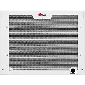 LG 7,500 BTU Window Air Conditioner with Supplemental Heat, Cools 320 Sq.Ft. (16' x 20' Room Size), Electronic Controls with Remote, 2 Cooling, Heating & Fan Speeds, Slide In-Out Chassis, 115V