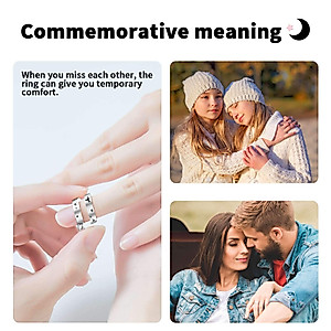 Zeponny Engraved Zodiac Ring, Surgical 316L Stainless Steel Statement Open Finger Rings, Horoscope Astrology Thumb Band Jewelry Gift for Women Men, US Size 8-9