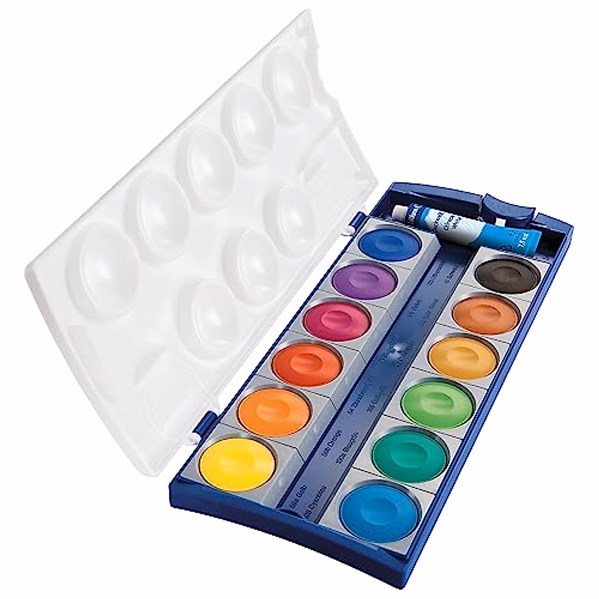 Pelikan Opaque Watercolor Paint Set, 12 Colors Plus Chinese White Tube (720854)