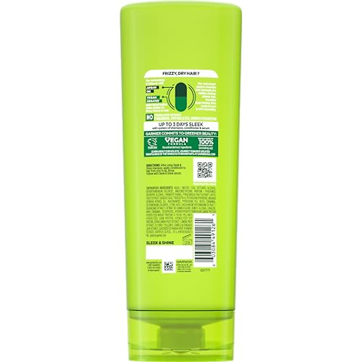 Garnier Fructis Sleek & Shine Conditioner, Frizzy, Dry, Unmanageable Hair, 21 fl. oz.(Packaging May Vary)