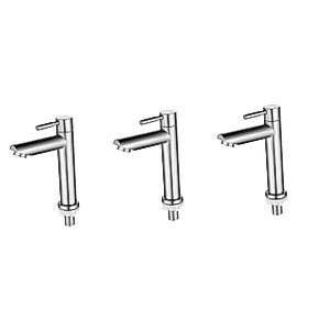 UKCOCO 3pcs Bathtub Faucets Metal Tub Kitchen Water Faucet Mixer Tap Bathroom Wall Mounted Bathroom Faucet Bathtub Faucet Bathroom Outdoor Water Spigot Bathroom Taps Sink Dressing Table