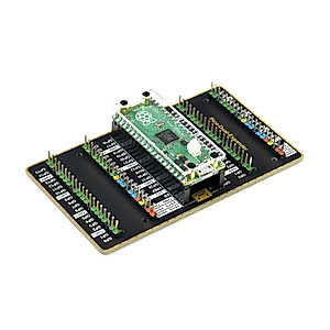 Acrylic Protection Case for Raspberry Pi Pico, Dule-Sided Protection, Clear Acrylic Panels, with Customized Key Cap, Pinheaders/Connectors Accessible, Compatible with Expander/Breadboard(Case Only)