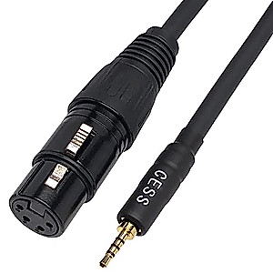 CNCESS CESS-227 Balanced 2.5mm TRRS to 4-Pin XLR Adapter Cable for Headphone