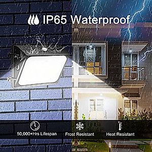 DragonLight 80W LED Wall Pack Light with Dusk-to-Dawn Photocell, IP65 Waterproof Security Flood Lights Outdoor, 5000K Daylight 10,800LM Super Bright 100-277V for Commercial Street & Area Lighting