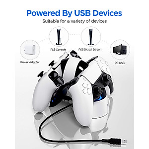 binbok P5 Controller Charger Station, Charging Station Dock, P5 Charger with LED Indicators, Fast Charging, Safety Chip