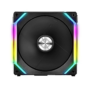 Lian Li UNI Fan SL140 Double Pack Black with Controller (ARGB 140mm LED PWM Daisy-Chain) (SL140-2 Black Cooler)