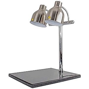 Table Lamp Food Display Light Egg Tart Food Warmer Warm Warming Lamp Buffet (Color : Plata)
