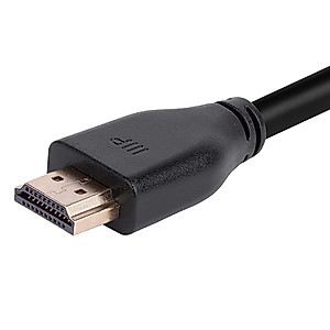 Monoprice 8K Certified Ultra High Speed HDMI Cable - HDMI 2.1, 8K@60Hz, 4K@120Hz, 48Gbps, HDR, VRR, CL2 In-Wall Rated, 15ft, Black (1 Pack)