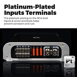 NVX VAD17001 Monoblock 1-Ch Class D Amplifier 3400W Max, 1700W RMS High Power, 1/2/4-ohm Stable, Low Pass X-Over, Bass Boost, Remote Subwoofer Bass Knob, for Car/Truck/Marine/UTV/Motorcycle