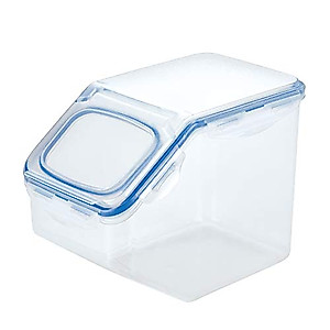 LocknLock Easy Essentials Food Lids (Flip-Top) / Pantry Storage, BPA Free, Top-21 Cup-for Beans, Clear