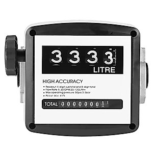 1% High Accuracy 1 Inch 4 Digital Gas Meter Counter Gauge Water Meter Flowmeter