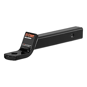 CURT 45260 Class 3 Trailer Hitch Ball Mount, Fits 2-Inch Receiver, 7,500 lbs, 1-Inch Hole, 2-In Drop, 3/4-Inch Rise