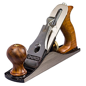 Groz 39701 SP/4 Smoothing Plane #4 50mm Cutter 260mm Length, Adjustable Hand Planer