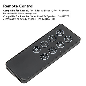 Replacement Remote Control for Bose for Solo Soundbar Series II 418775 410376 431974 845194, Ergonomic TV Sound System Remote Control, for Children Adults Elderly