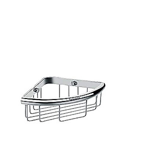 hansgrohe Corner Shower Basket 9-inch Corner Basket in Chrome, 41710000
