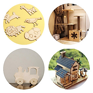 12 Pack 11.8 × 11.8 Inch Basswood Sheets Thin Wood Sheets Plywood Board Basswood Sheets 1/8 inch Square Unfinished Wood Boards for Crafts, DIY Project, Mini House Building Architectural Model Making