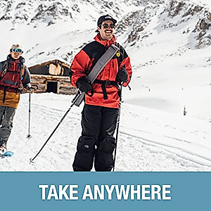 CleverMade 6 Can Cooler Sleeve - Insulated 6-Pack Cooler Tube with Adjustable Shoulder Strap, Easy Access Can Opening, and Neoprene Storage Pocket - Grey/Charcoal