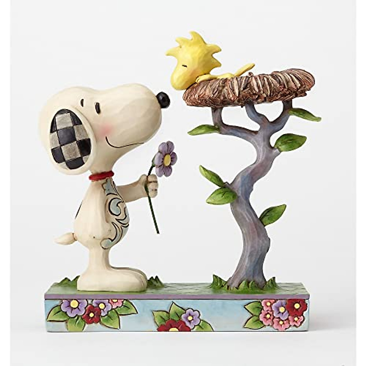 Enesco Peanuts by Jim Shore Snoopy with Woodstock in Nest Figurine, 6.75"