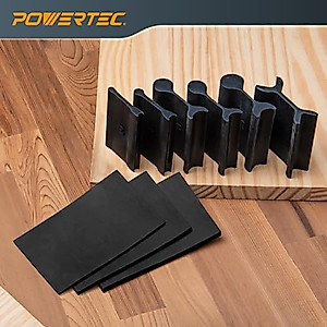POWERTEC 71441 Flexible Contour Sanding Grips Set w/ 3 Flexible Foam Pads and 6 Profile Grips for Sanding Convex and Concave Profiles