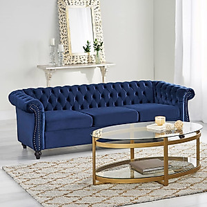 Christopher Knight Hom Norma Sofas, Midnight Blue, Dark Brown