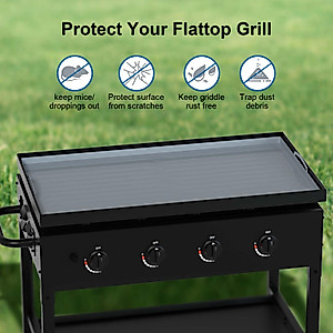 Griddle Mat Silicone for Blackstone 22 inch Tabletop Griddle, Silicone Griddle Mat with Handles, 100% Food Grade Silicone Griddle Cover Fits Blackstone, Keep Griddle Clean and Protected