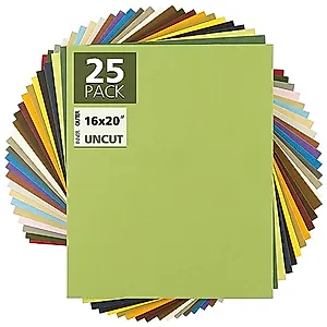 Mat Board Center, 16x20 Uncut Photo Mat Boards - Full Sheet - for Art, Prints, Photos, Prints and More, Mixed Color, 25-Pack