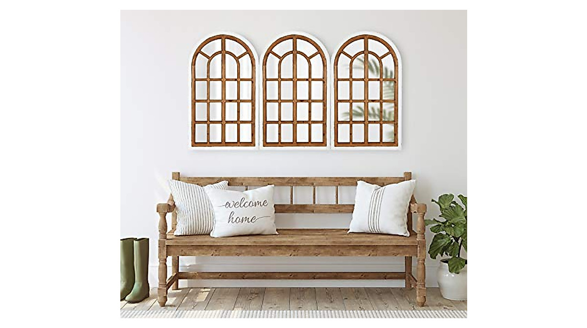 Kate and Laurel Boldmere Wall Mirror - Farmhouse Style Decor