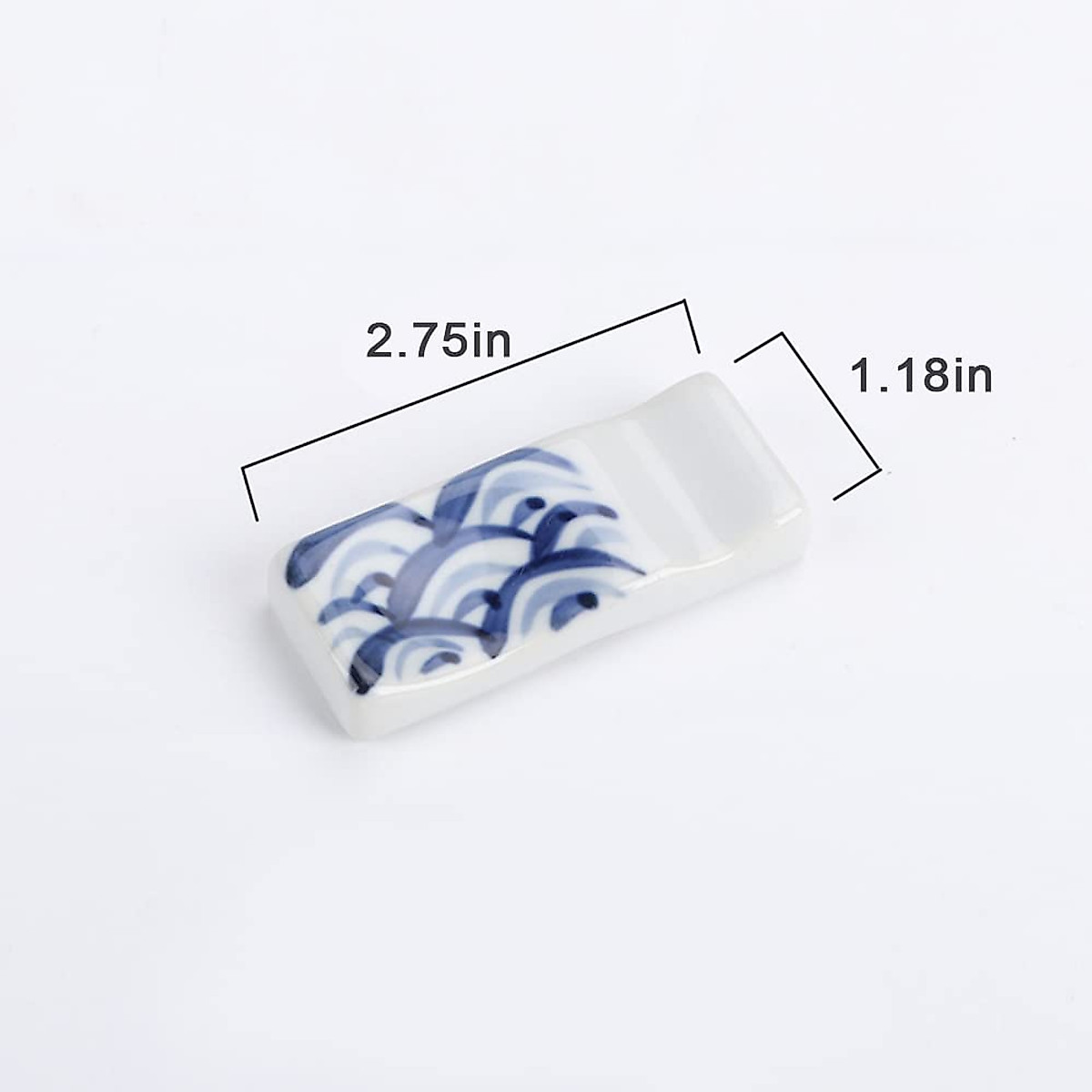 6pcs Ceramic Chopstick Stand Rest Rack Spoon Fork Knife Holder Set