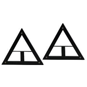 Rockville RVSM1 Pair of Near-Field Studio Monitor Stands w/ Adjustable Height,Black