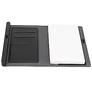 Fdit Fingerprint Lock Notebook Portable USB Business Notepad Diary Book for Office School Personal Organizers