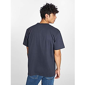 Dickie's Men's Heavyweight Crew Neck Short Sleeve Tee Big-tall,Dark Navy,3X-Large Tall