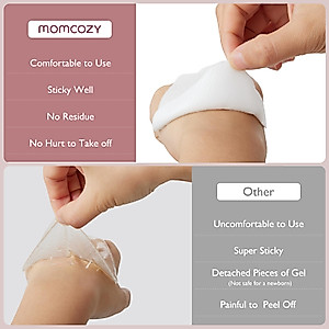 Momcozy Soothing Gel Pads, Instant & Long Cooling Relief for Sore Nipples, Made Without BPA, Hydrogel Pads with Lanolin for Breastfeeding, 6 Count