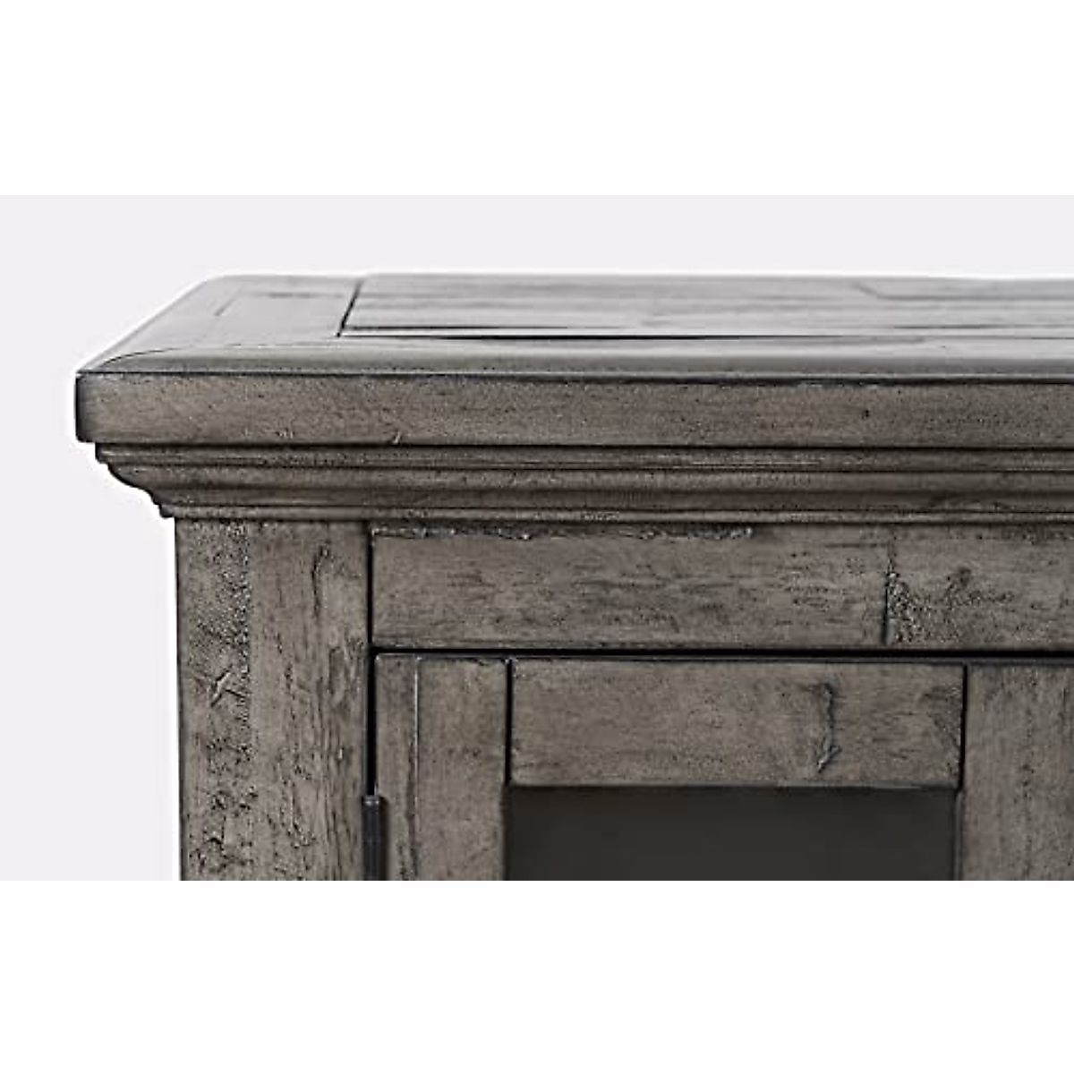 Jofran Inc. Rustic Shores Coastal Distressed Acacia Credenza Cabinet with Storage