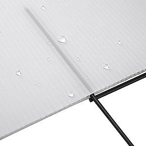 6-Pack Corrugated Plastic Yard Signs with Stakes 17x12 for Outdoor, Garage Sale Supplies, Estate Sale, Open House Poster Board, Birthday, Moving, Lawn, 4mm Thick, White Blank Surface Sheets