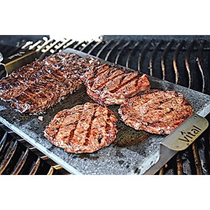 Vital VGL1000-01 Volcano Stone Cooking Tile, 8" x 12"