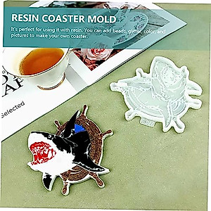 BESPORTBLE Epoxy Mold Animal Resin Molds Crystal Tray Jewelry Tray Silicone Molds for Resin Coaster Cup Mat Resin Molds Silicone Soap Making Cup Mat Mold DIY Coasters Molds Cup Pad Mold Round