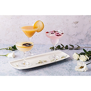 Season STORY Large Margarita glasses Set of 2-10oz, Cocktail glasses with stem, Crystal glassware for frozen margaritas, martini, mixing cocktails, gin and tonic glasses, gin glasses for gin lovers