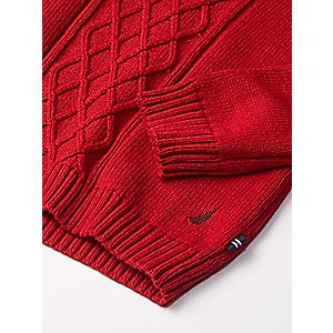 Nautica Baby Boys' 2-Piece Pullover Sweater and Pants Set, Roasted Rouge, 18 Months