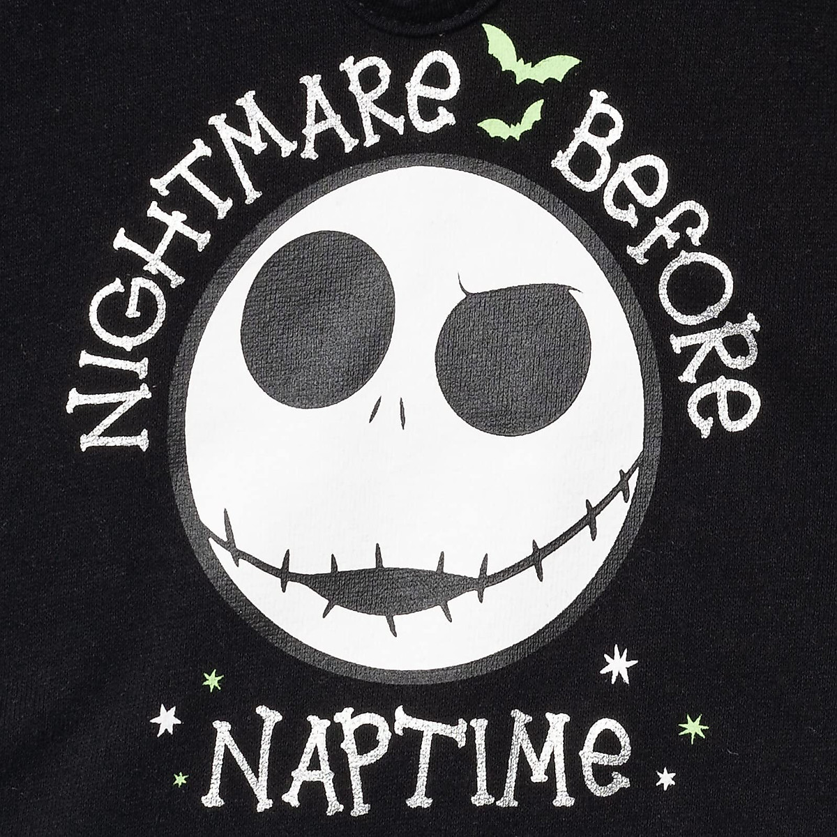 Disney Nightmare Before Christmas,Newborn Baby Boy or Girl Hoodie Bodysuit and Pants 3 Piece Set Black/White 6-9 Months