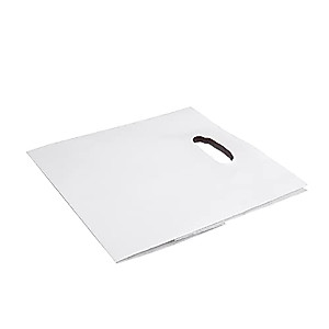 RNORRI White Gift Bags 11 x 6 x 11 Inch - 50Pcs Paper Bags with Die Cut Handles, Shopping Bags For Business, Party Bags For Birthday, White Bags Bulk