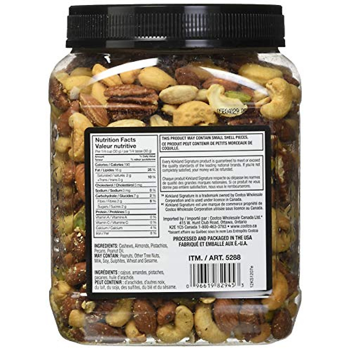 Kirkland Signature Extra Fancy Unsalted Mixed Nuts 2.5 (LB)