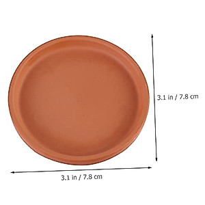 MARMERDO 5pcs Terracotta Planter Tray Potted Plants Bonsai Tray Serving Tray Round Classic Round Planter Saucer Plant Saucers for Indoors Plant Coasters Ceramic Terracotta Flower Pot Plate