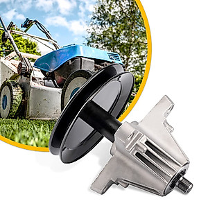 Tuningsworld Spindle Assembly for Troy Bilt Mower 618-06991 918-06991 42" Deck for MTD Craftsman with Pulley (Set of 2) T1000 T1200 TB42 TB2246