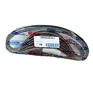 United Abrasives-SAIT 64061 Closed Coat Zirconium 1/2-Inch x 18-Inch ZH 60 Grit Quick Ship Sanding Belt, 10-Pack